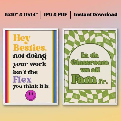 Funny Classroom Posters – Gen Z Bundle Vol. 1 | Instant Download by ...
