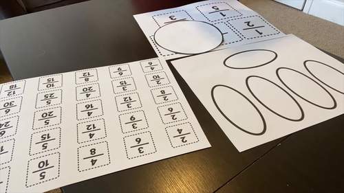 Equivalent Fractions Turkey Craftivity by Hands on Learning LLC | TpT