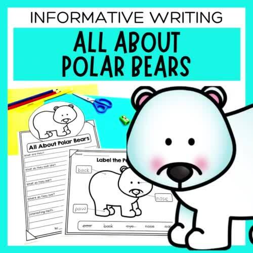 Polar Bear Information Report | Zoo Animal Writing | Label A Polar Bear