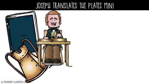 Joseph translates the plates clip art, LDS, Book of Mormon Mini | TPT