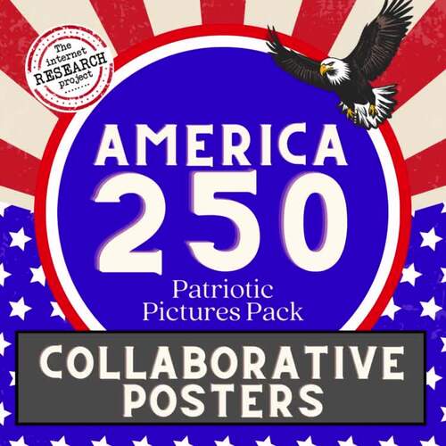 America 250 Patriotic Collaborative Poster Pack | TPT