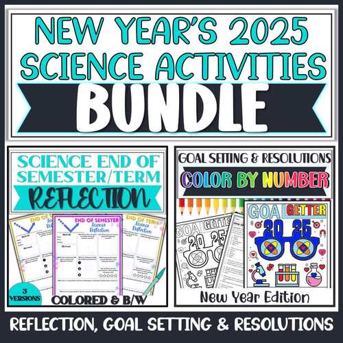 Science New Year's 2025 Activities-Reflection, Goal Setting ...