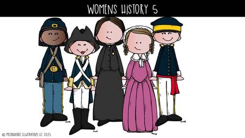 Women's History 5 clip art, historical figure Mini by Melonheadz Clipart