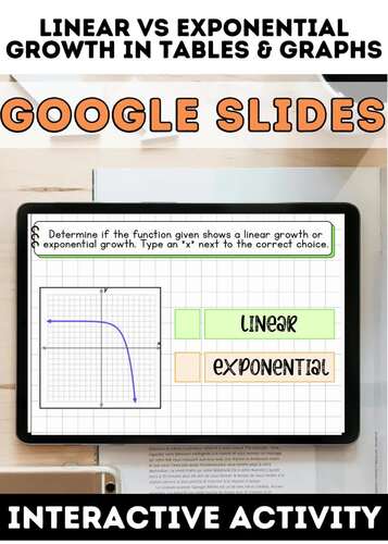 Linear or Exponential? | Google Slides™ | Determine Growth from Graphs ...
