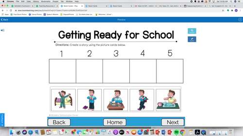 Sequencing - Open Ended - Boom Cards™ by Michelle's Communication Corner