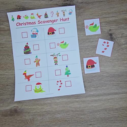 Christmas Scavenger Hunt by HH Fun and Learning | TPT