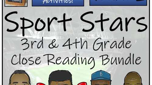 Sport Stars Volume 2 Close Reading Comprehension Bundle | 3rd Grade ...