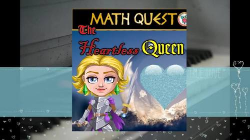 Valentine's Day Math Quest Activity - Differentiated Math Worksheets Bundle