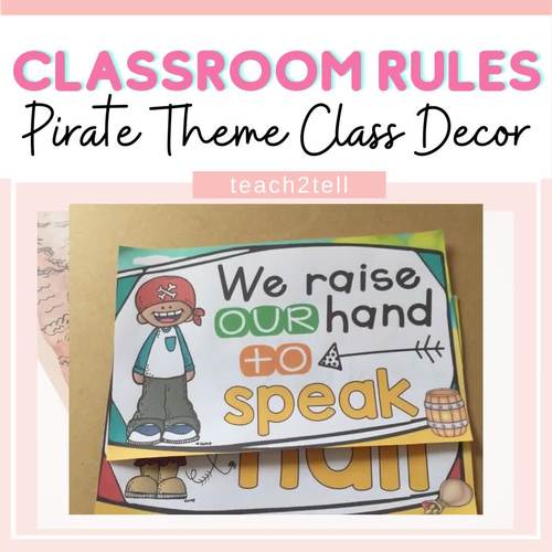 Classroom Rules and Expectations Posters | Pirate Class Decor by Teach2Tell