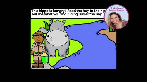 Feed the Hippo Initial /H/ Articulation Interactive Speech Activity