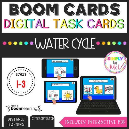 Water Cycle l Boom Cards™ l Interactive PDF l Differentiated by Simply ...