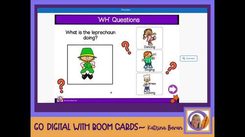 Boom™ Cards: WH Questions: Holiday Themed 2 by Katrina Bevan | TPT