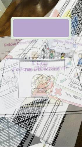 Social Story Following Directions - Back to School - Preschool and ...