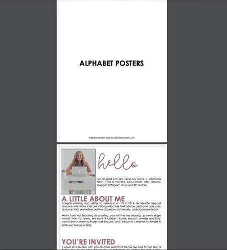 Alphabet Posters | Calm Colors | ASL | Real Photos | TPT
