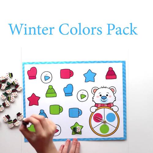 Winter Color Activities | Winter Color Sorting | Winter Centers | TPT