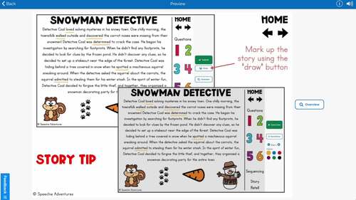 Winter Fiction Short Stories Comprehension Sequencing Story Retell ...