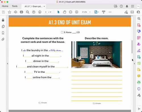 ESL Beginners A1.3 End of Unit Exam by ESL Adult Workshop | TPT