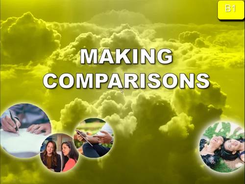 Making Comparisons: ESL Complete Lesson for Intermediate Students (B1 ...