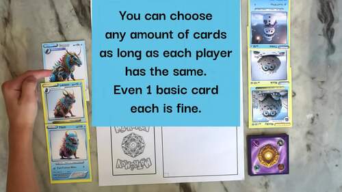 Printable Rewards Mathemon Trading Cards and Math Game - Pokemon ...