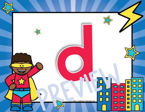 Letter Sounds Fluency-Letter Naming Fluency-Superhero | TPT