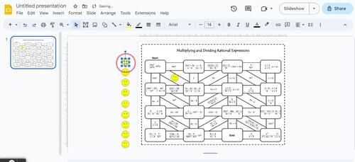 Multiplying and Dividing Rational Expressions Algebra Maze Worksheet