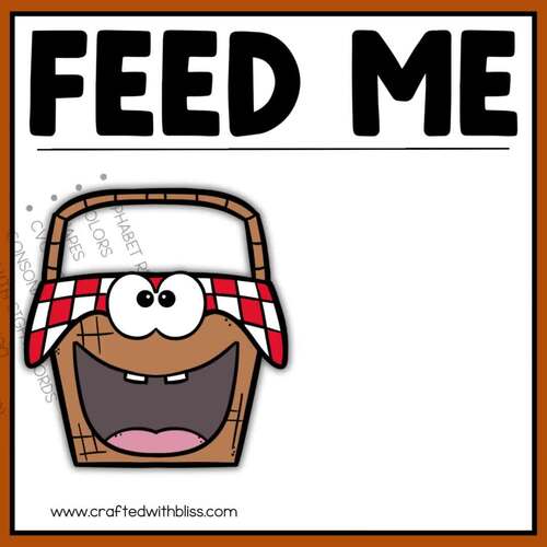 Feed Me | Feed the Picnic Basket Sensory Bin | TPT