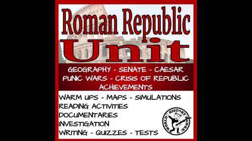 Ancient Roman Republic Unit Bundle - Map Reading Activities Simulations ...