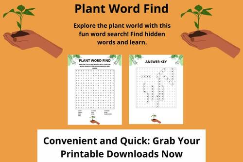Plant Word Search- Plant Word Search Challenge: Find the Hidden Words!