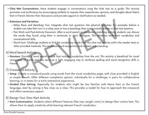 High-Interest A1 & A2 Core French Unit: Engage, Read, & Chat with Mario ...