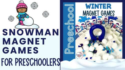 Preschool Winter Activity - WINTER MAGNET GAMES by Preschool SOS