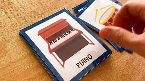 Musical Instruments Flashcards Pdf, Music Instruments Flash Cards Printable