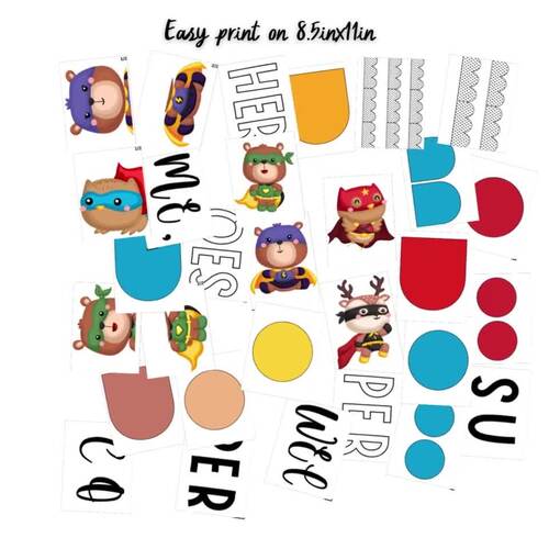 Superheroes Back to School Bulletin Board Kit, Welcome Back Classroom ...