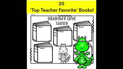 Story Elements Fiction Graphic Organizers - Interactive Notebook Templates