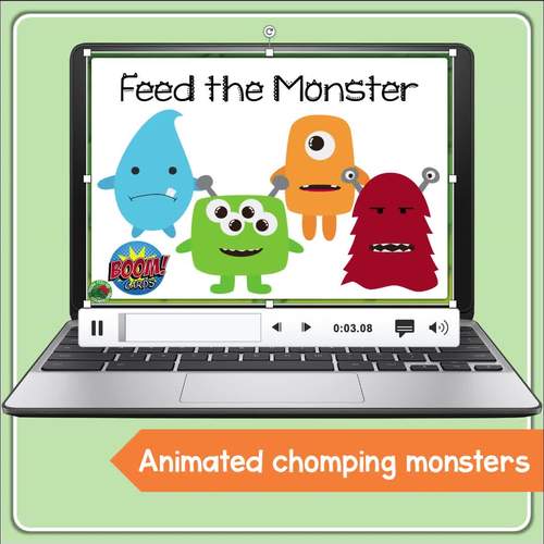 Boom Cards™️ Feelings Identification Activity: Feed the Monster Digital ...