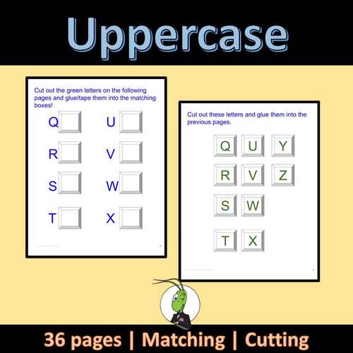 Letter Matching Lowercase and Uppercase Preschool Practice | TPT