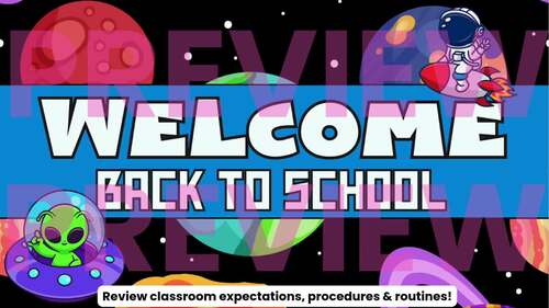 Procedures and Routines Slides Open House Slides Back to School ...