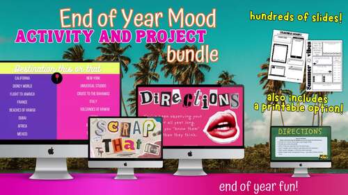 Creative Fun End of Year Activities Digital & Printable | Upper Elementary