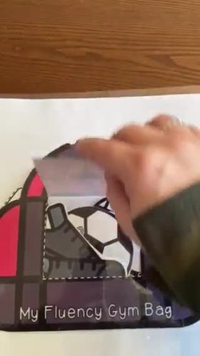 My Fluency Gym Bag- Stuttering Strategies in a Cool Gym Bag! by SpeechBop