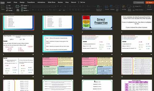Direct proportion full lesson by Amy Elliott | TPT