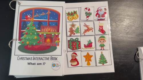 Christmas Interactive Book: What Am I? by The Speech Spot Store | TPT