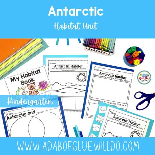 Antarctica: Animal Habitats Kindergarten & First Grade, Habitat Diorama ...