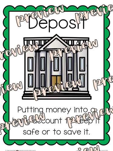 Personal Financial Literacy for 2nd Grade Spending Saving Withdrawal ...