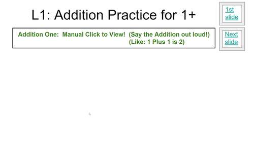 Addition Flashcards, Level 1,Math Practice, Math Facts, Flash Cards ...