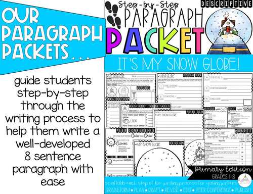 It's My Snow Globe Paragraph Packet | Descriptive Paragraph Writing