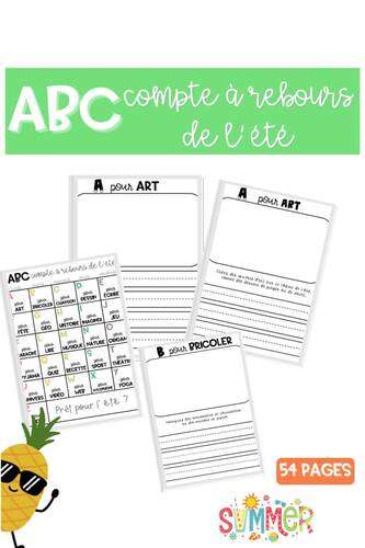 French End of Year ABC Summer Countdown | La fin de l'année | TPT