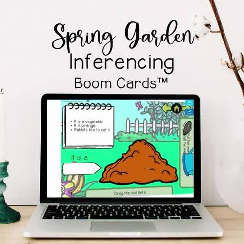 Spring Garden Inferencing No Prep No Print Speech Therapy Boom Cards™
