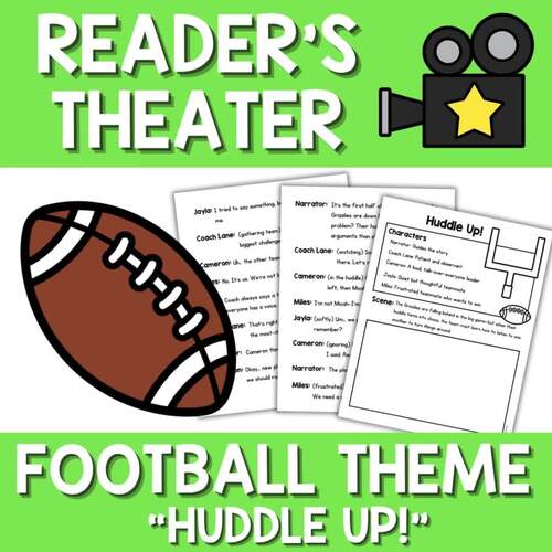 Football Readers Theater Script | Working with others | Teamwork SEL ...