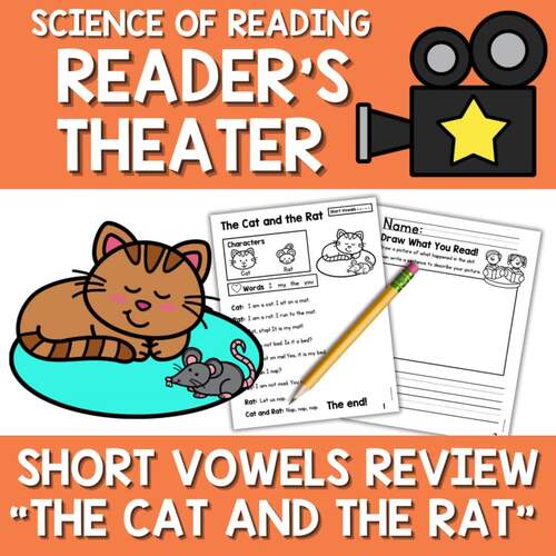 Decodable Readers Theater Short Vowels Review | Phonics Center Small ...