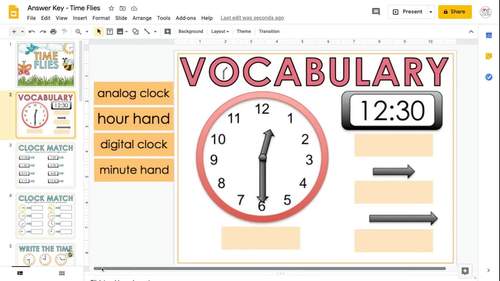 Digital Telling Time / Distance Learning / Google Classroom by ...