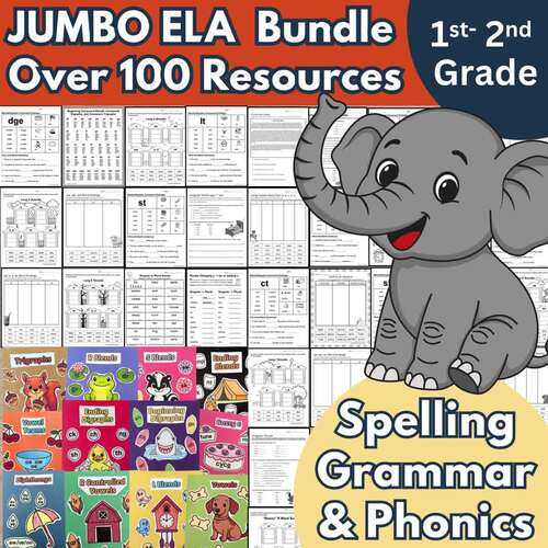 MEGA BUNDLE | Science of Reading Aligned Literacy Resources Worksheets ...